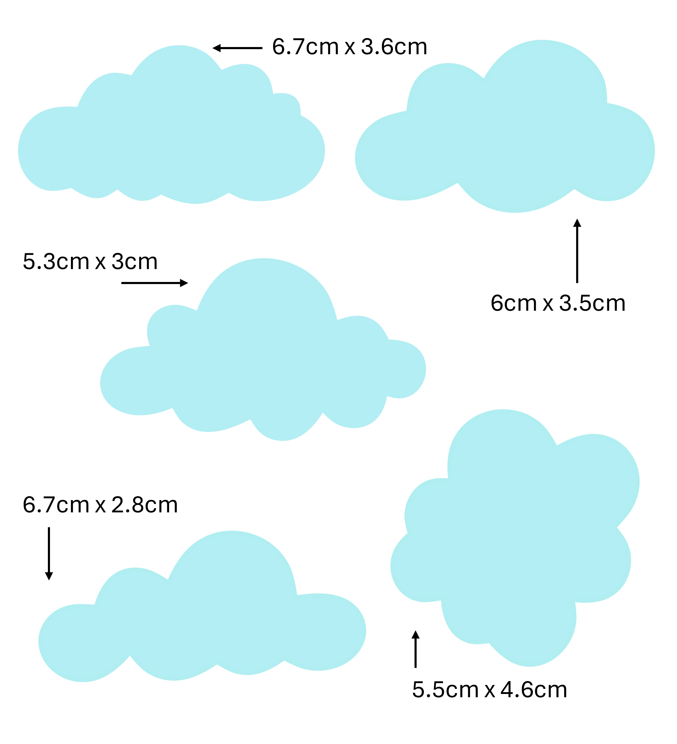 2. 5 PIECE CLOUD CUTTERS – justbakestore