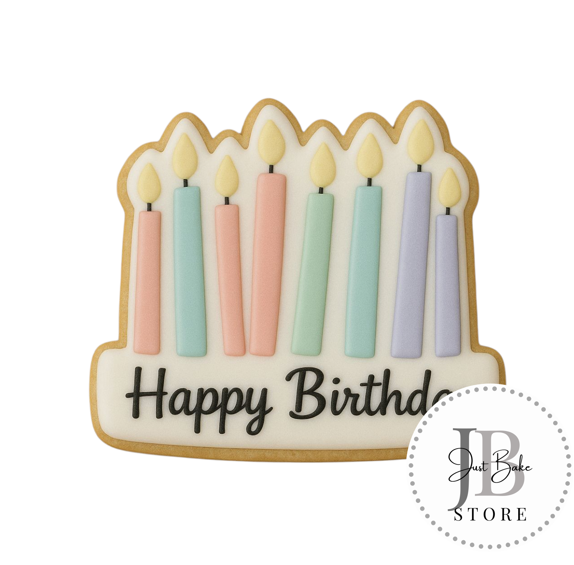 C0524 - Candle Plaque Cookie Cutter – justbakestore