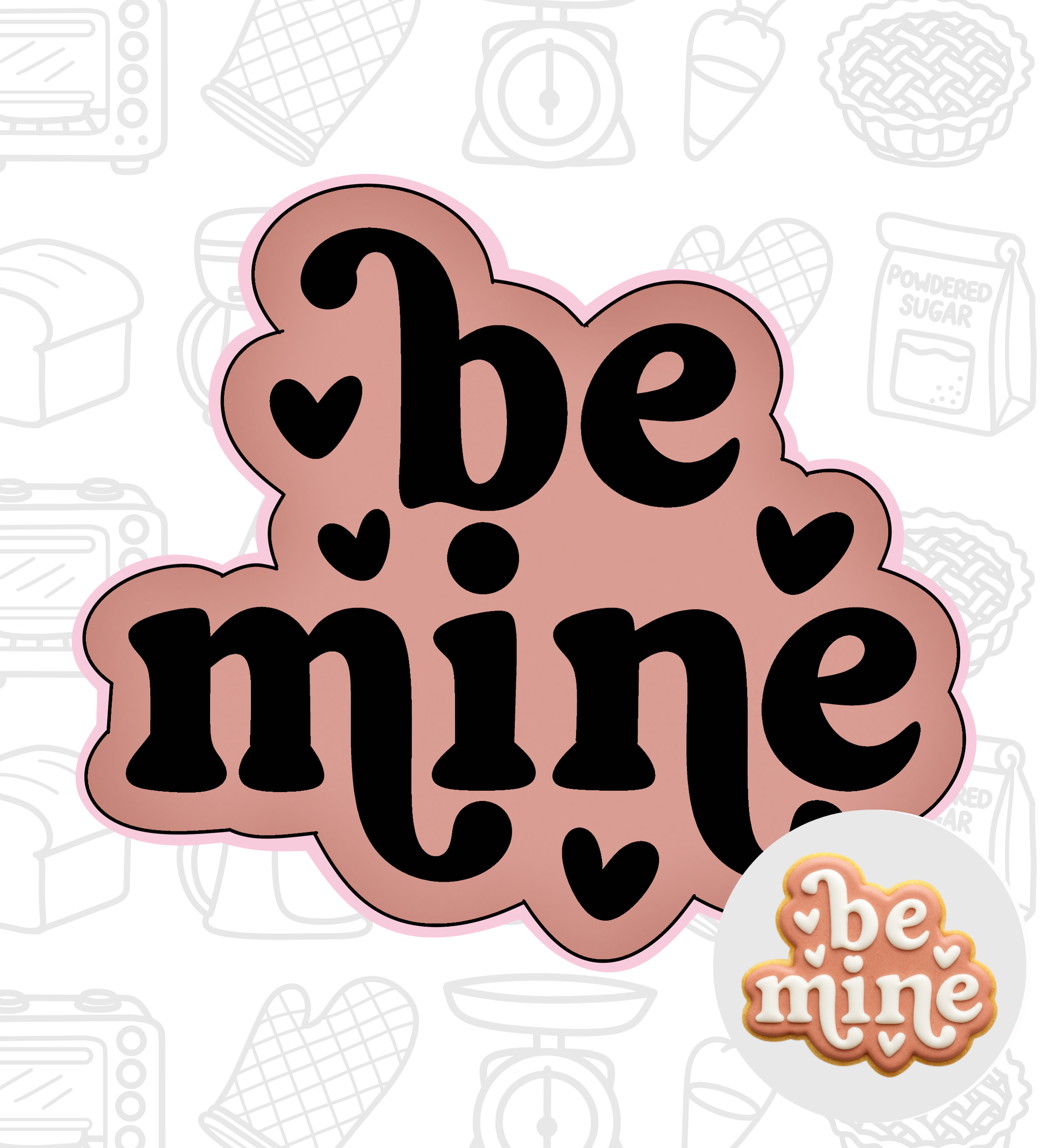 380. Be Mine Cookie Cutter – justbakestore
