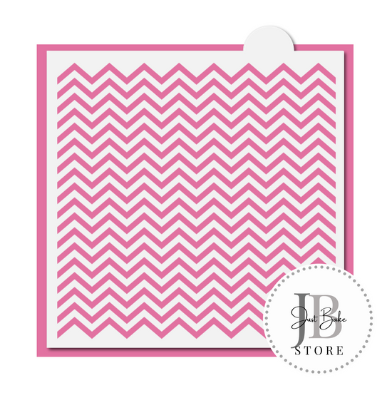 STENCIL0031 - Patterns - Zig Zag Stencil – justbakestore