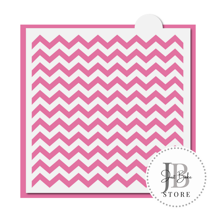 STENCIL0032 - Patterns - Zig Zag Stencil – justbakestore